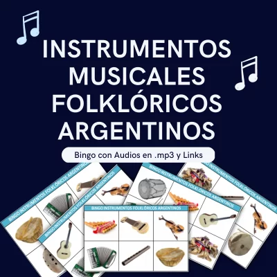 Bingo de Instrumentos Musicales Folklóricos Argentinos