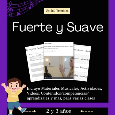 Secuencia de Actividades: Fuerte y Suave - 2 y 3 años - Musifica
